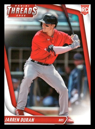 2022 Panini Chronicles Threads #5 Jarren Duran Boston Red Sox Rookie ...