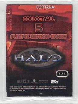 2007 HALO TRADING CARDS FLIX-PIX MOTION LENTICULAR CARD 3 of 5 CORTANA ...