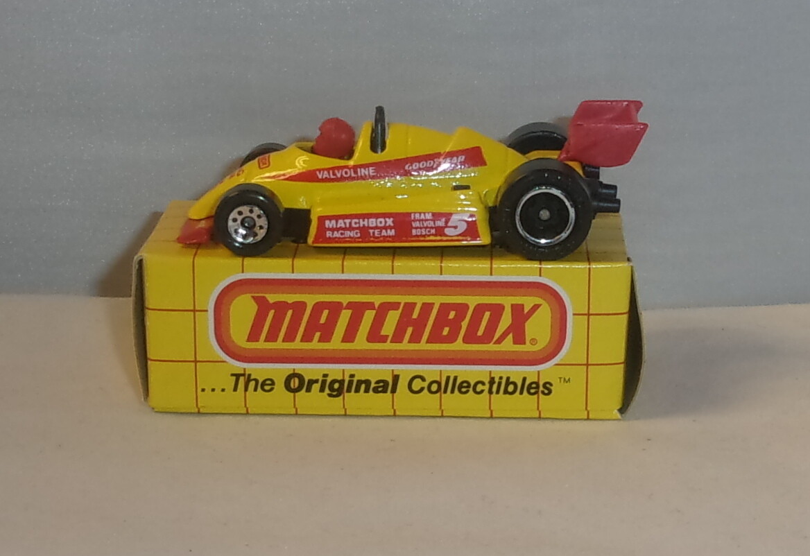 MJ7 Matchbox - Yellow Box - MB65 Indy Racer - Yellow, with Red Wings | eBay
