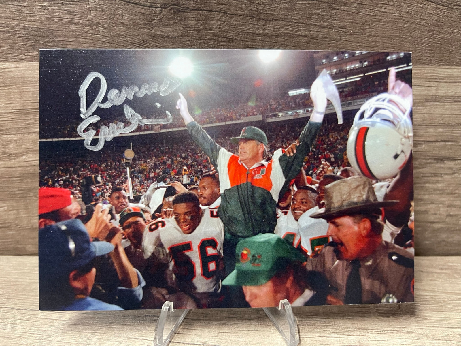 Dennis Errickson Miami Hurricanes Hand Signed 4x6 Photo TC46-1892 | eBay