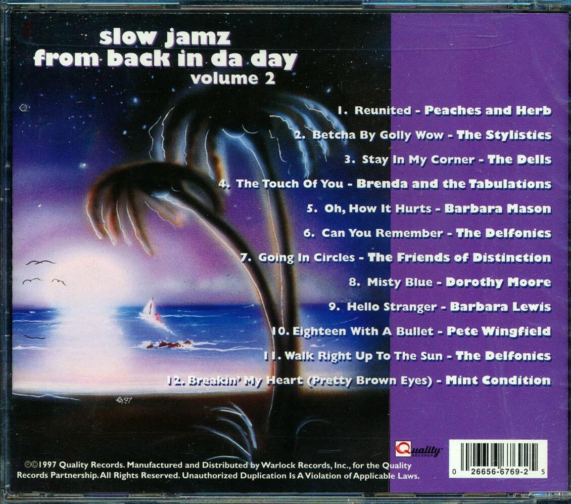 Slow Jamz from Back in Da Dayz Vol.2 by Various (CD, 1997) for sale ...