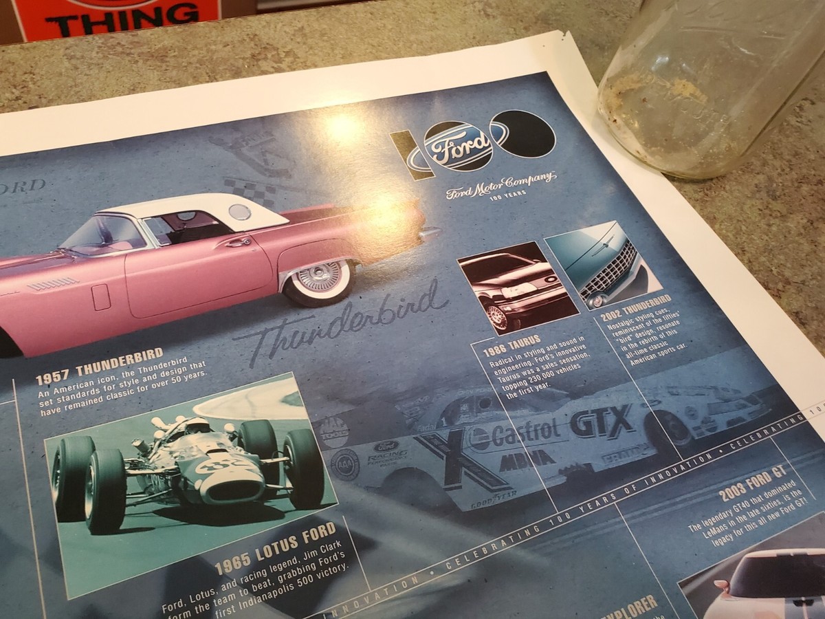 Ford Demotiverende Posters Poster – “Features Of The New Ford”