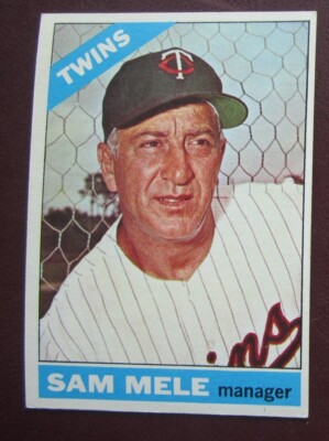 1966 Topps Sam Mele (Minnesota Twins) #3 EX/NRMT | eBay