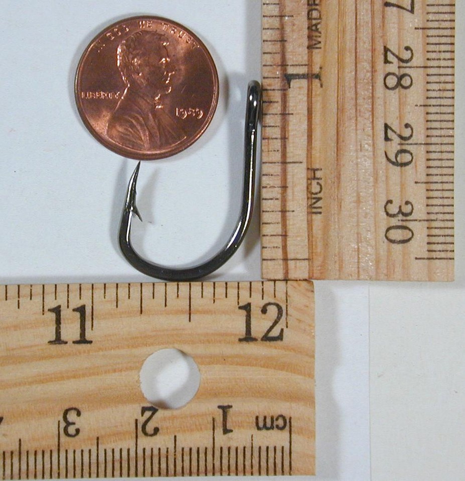 50 2/0 10827 SS Black Stainless Steel live bait chunking Medium Tackle ...