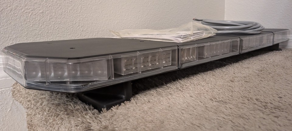 Amber NOS Code 3 Defender Tricore Warning Lightbar | eBay