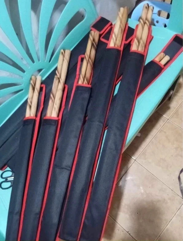 Escrima Sticks Pair Rattan Martial Arts Kali Arnis Baston w/ Skin and ...