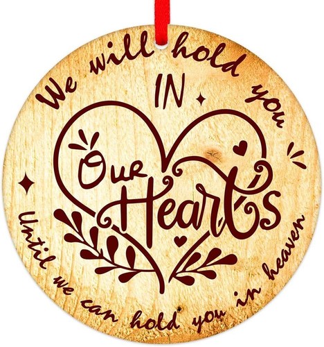 3-Inch Memorial Christmas Ornament, Heart Theme, Double Sided, Hanging ...