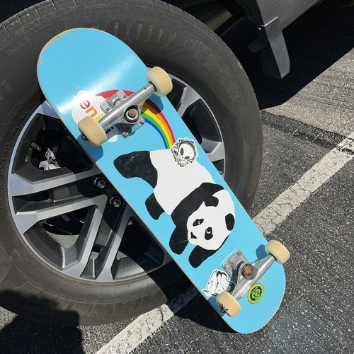 ENJOI Panda Logo Skateboard 31" 7 1/2" Whitey Tensor Trucks 52mm Wheels ...