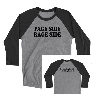Phish Page Side Rage Side Baseball style 1T-shirt Tour Raglan Strange ...