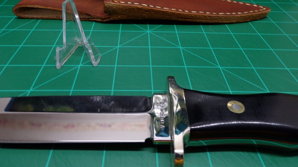 Steve VOORHIS Custom Knife - DAGGER - 11" Black micarta Knife NEW! | eBay