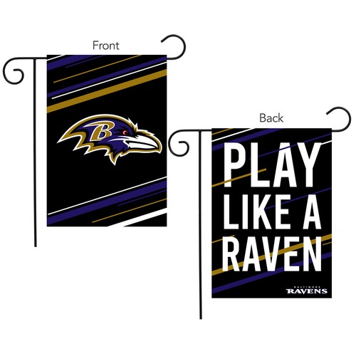 Baltimore Ravens Slogan Garden Flag NFL Licensed 12.5" x 18" Briarwood ...