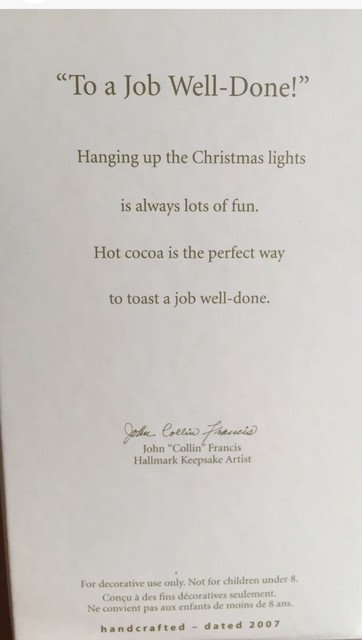 to a Job Well Done 2007 Hallmark Peanuts Ornament Qxi4307 - for sale ...