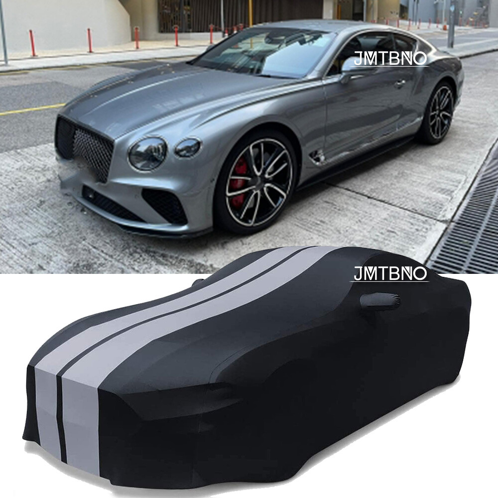 For Bentley Continental GT V8 Stain Stretch Indoor Black & Grey Line ...