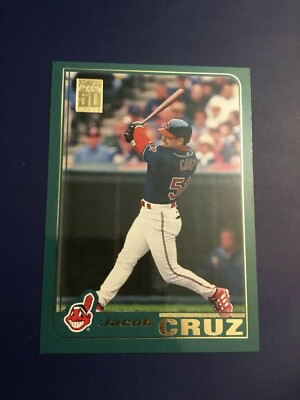 2001 Topps # 298 JACOB CRUZ Cleveland Indians Baseball Card Sharp LOOK ...