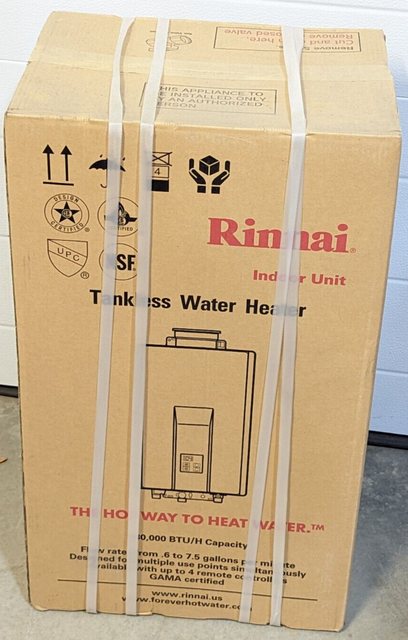 Rinnai R75LSI Tankless Water Heater W/ Isolation Valves for sale online ...