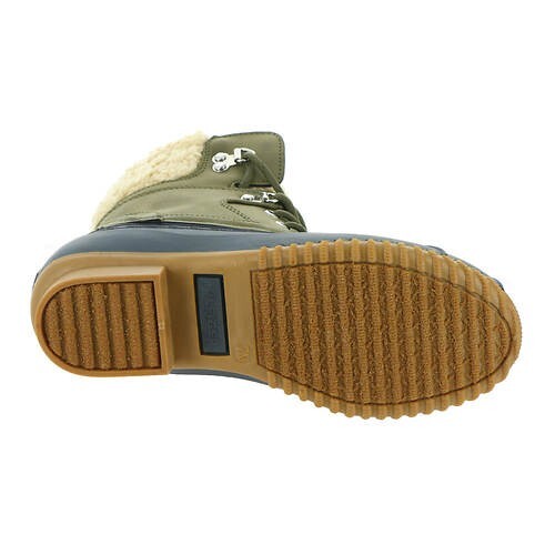 Tommy Hilfiger RAINAH Dark Blue SY Green Faux Fur Duck Boot Lace Up ...