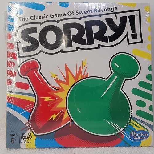 Hasbro Gaming Sorry! Game, Ages 6 And Up, For 2 To 4 Players Classic ...