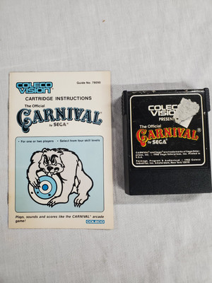 Carnival (Colecovision, 1982) Cartridge And Manual Cleaned And Tested ...