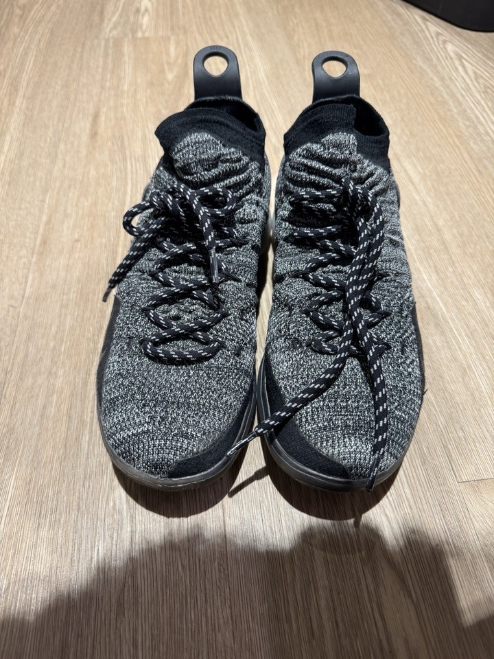 NIKE KEVIN DURANT KD 11 ZOOM X1 #AO2604-004 BLACK GREY OREO SHOES MEN ...