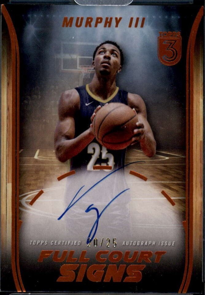 2023-24 Topps Three - Full Court Signs Trey Murphy III #FCS-TM Bronze ...