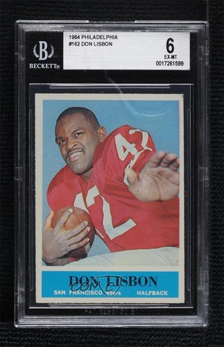 1964 Philadelphia Don Lisbon #162 BGS 6 Rookie RC | eBay