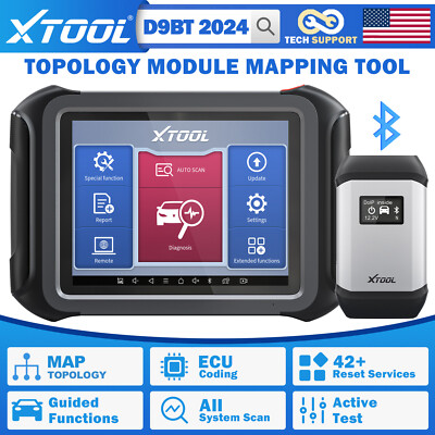 USED XTOOL D9 Full Diagnostic Coding Scanner Topology DOIP/CANFD Key ...