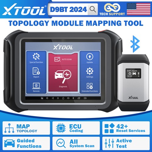 USED XTOOL D9 Full Diagnostic Coding Scanner Topology DOIP/CANFD Key ...
