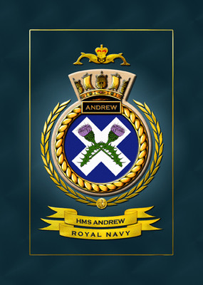 HMS ANDREW SHIPS BADGE/CREST - HUNDREDS OF HM SHIPS IN STOCK | eBay UK