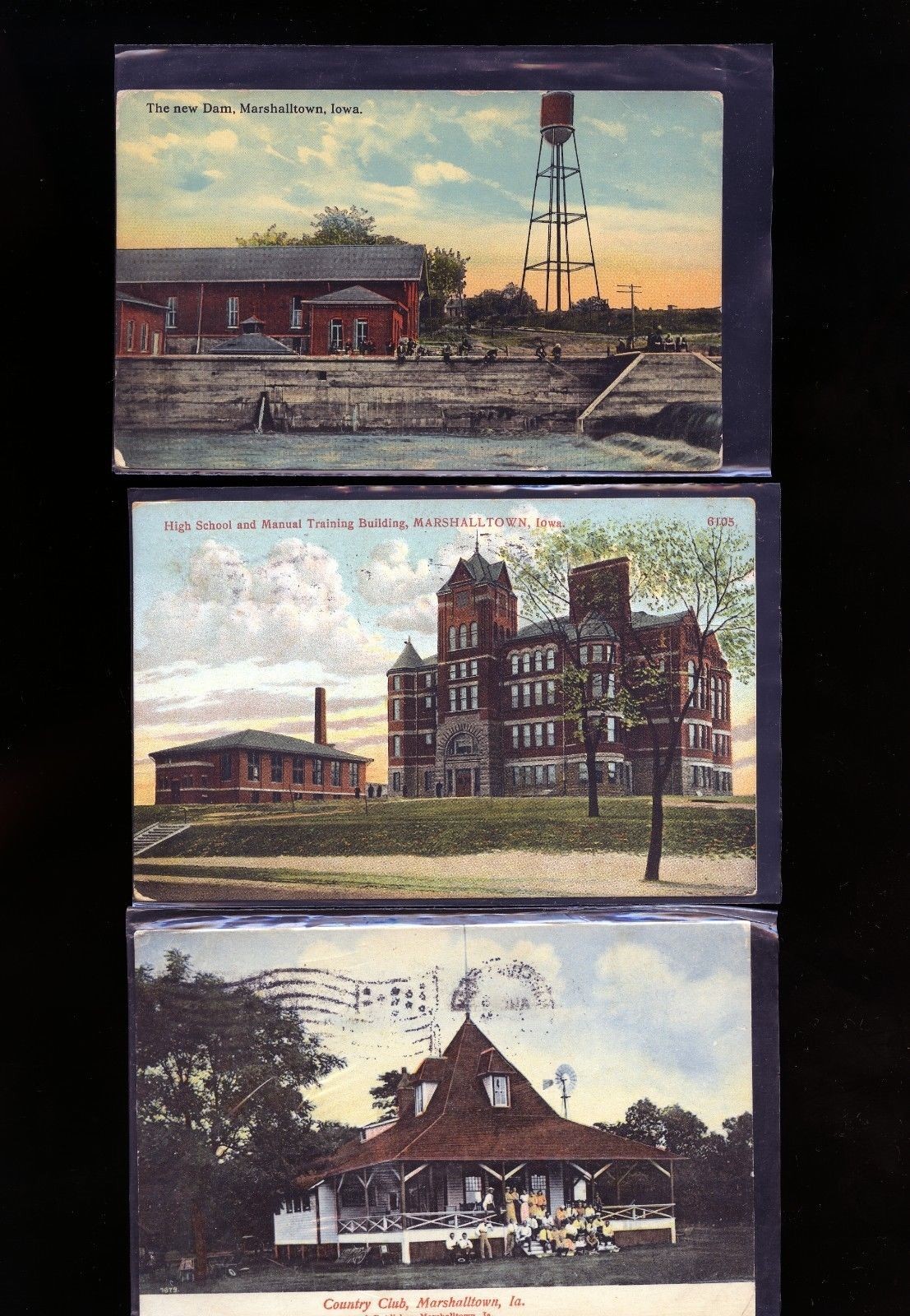 Lot of 3 Early 1900s Marshalltown Iowa VIntage POSTCARDS | eBay