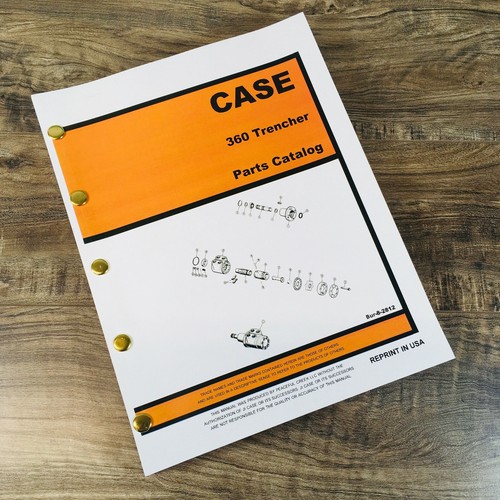 J I Case 360 Trencher Parts Manual Catalog Exploded Views Assembly ...