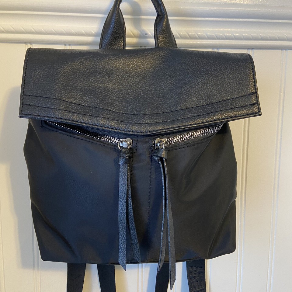 Botkier New York Trigger Black Bag Mini Backpack Black Nylon | eBay