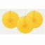 🔥 Yellow 6" Hanging Paper Fan Decorations x 3 ***BRAND NEW *** | eBay