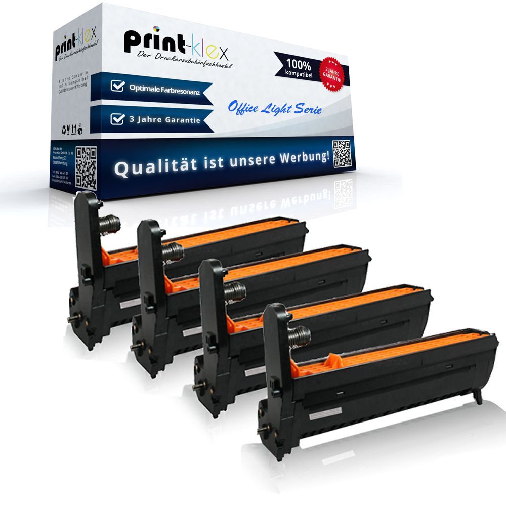 4x Rigenerato Unità Tamburo per Oki C610DN C610DTN Drum Office Luce | eBay