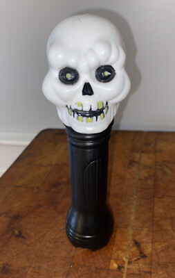 Vtg Skeleton Halloween Flash Light Decoration Blowmold | eBay