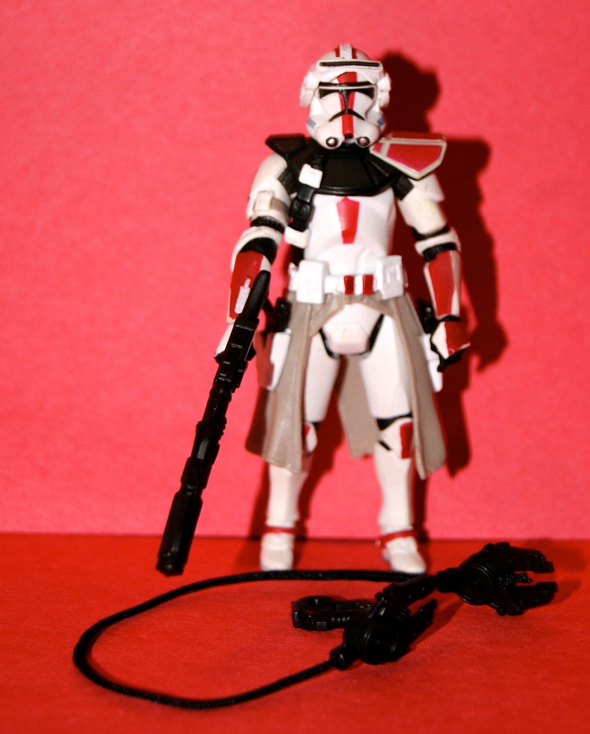 STAR WARS SAGA ROTS CLONE COMMANDER RED LOOSE COMPLETE | eBay