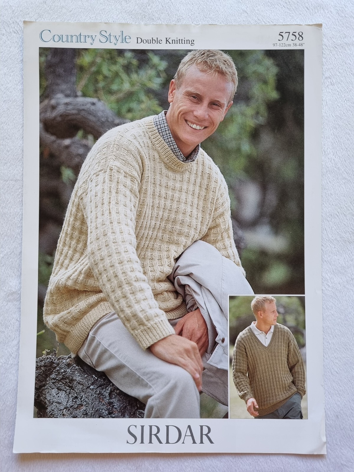 Sirdar 5758 Mens Sweater Knitting Pattern - VGC | eBay Australia