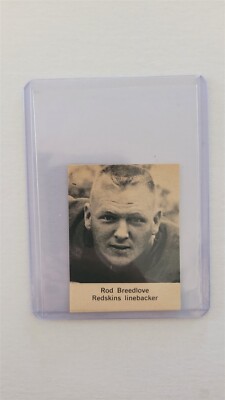 Rod Breedlove Redskins 1964 TD Football Player Panel | eBay