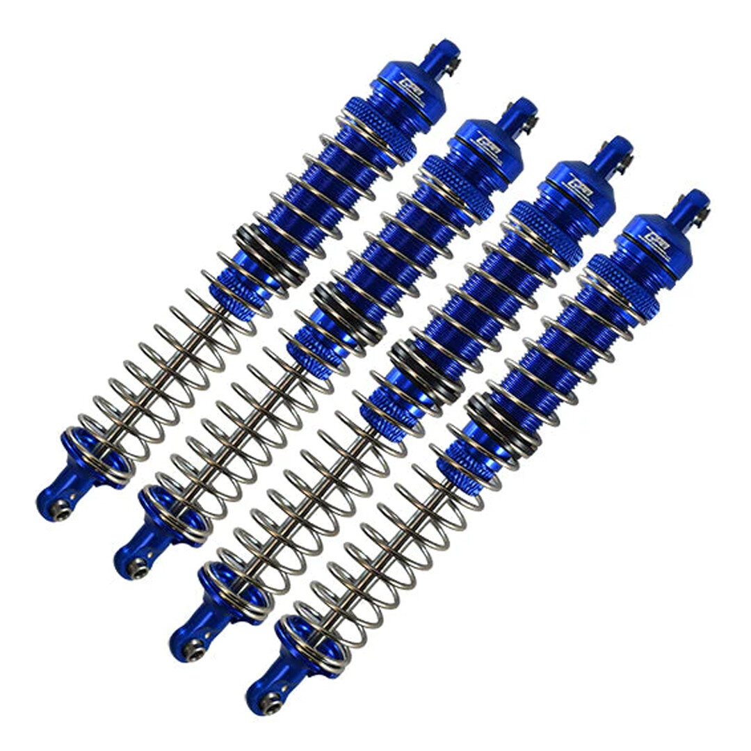 GPM Aluminum Combo Set C (Front + Rear Spring Dampers) Blue for Axial ...