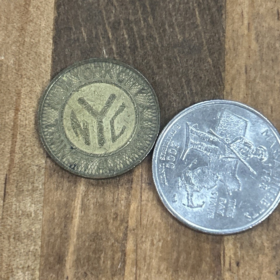 Vintage New York City NYC Transit Authority Good For One Fare Token | eBay