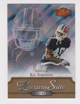 2006 Flair Showcase RC Rookie Luxury Suite 76/699 Ko Simpson #105 | eBay