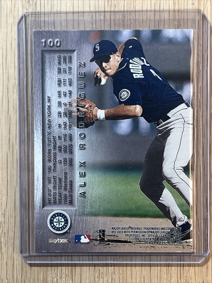 Alex Rodriguez - 2000 Fleer Skybox Metal #100 Seattle Mariners | eBay