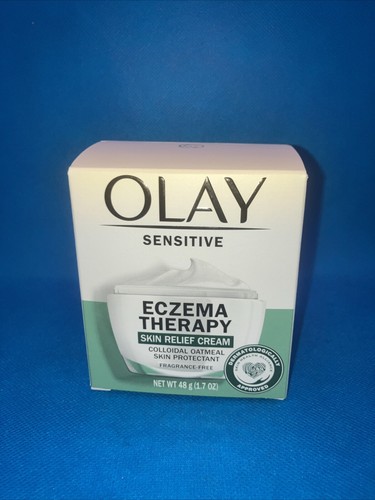 Olay Sensitive Eczema Therapy Skin Relief Cream Colloidal Oatmeal, 1.7 ...