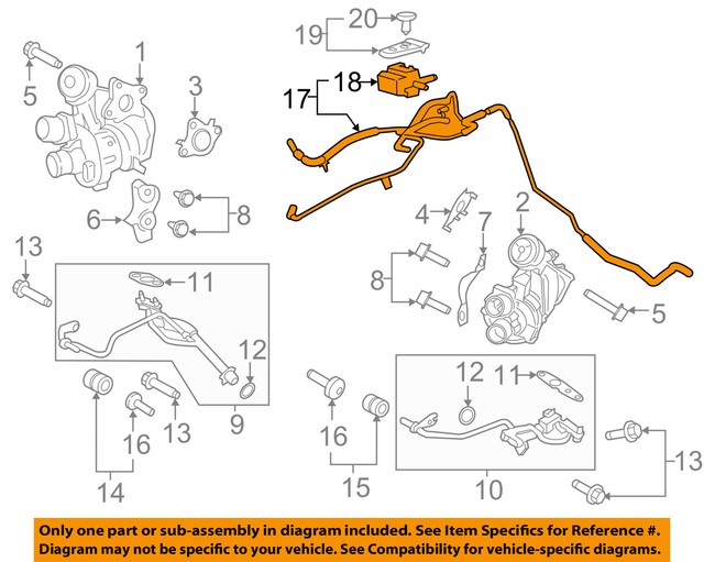 Ford OEM Turbocharger Wastegate Actuator DL3Z9961B Image 22 for sale ...