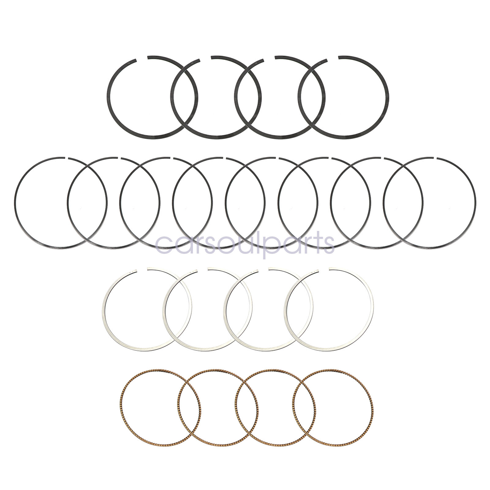 230402G510 Piston Ring SETSTD Size for Hyundai Kia 2010-2017 2.4L L4 ...