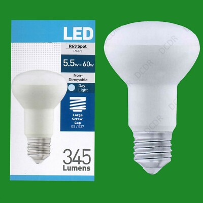 12x 5.5W (=60W) R63 LED Perla Riflettore Luce Del Giorno 6500K ...