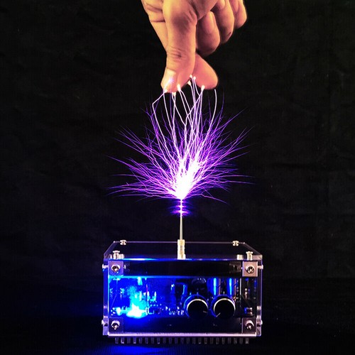 Music Tesla Coil Artificial Lightning Desktop Toy Wireless Transmission ...