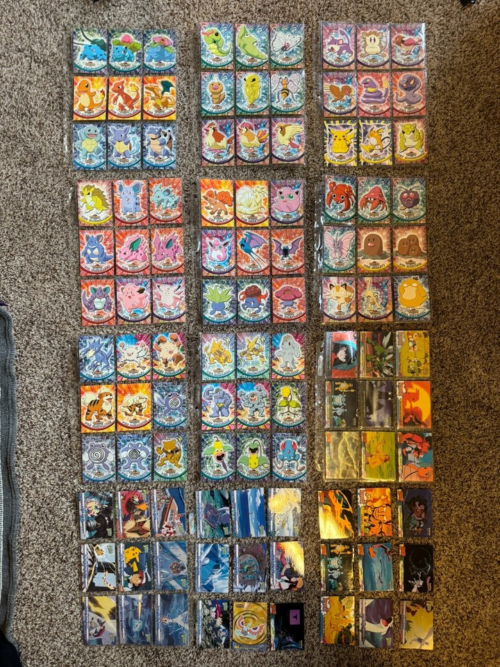 Lot 108 Ultra Rare Topps Pokemon Cards: 7 Holo; Vintage Pikachu ...