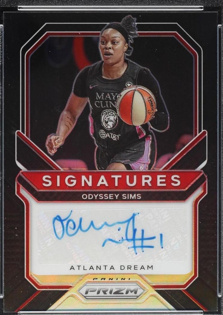 2021 Panini Prizm WNBA - Signatures Odyssey Sims #SG-ODS Black Prizm /1 ...