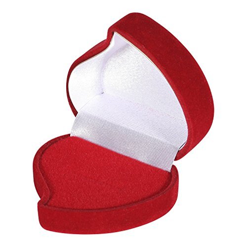 Heart-Shaped Red Rose Jewelry Gift Box Case for Ring Earring | eBay