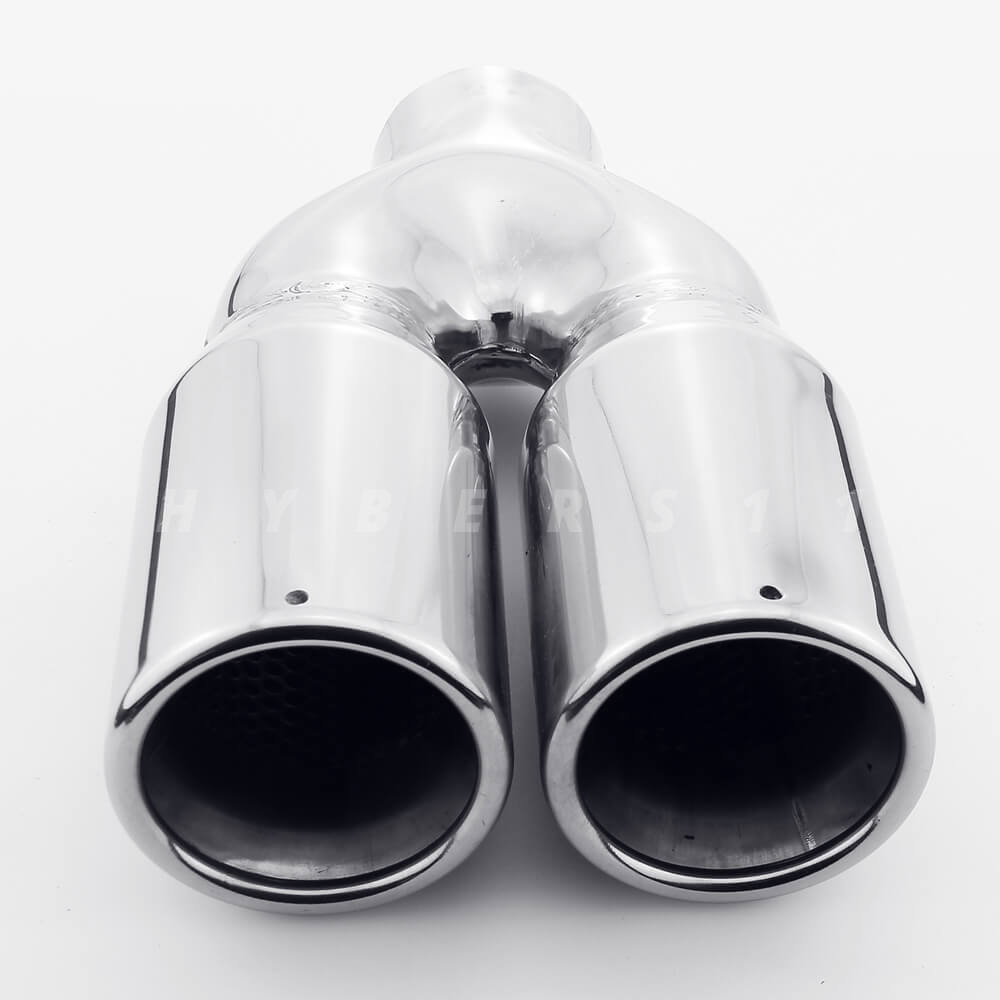 Pair Quad 3" Resonated Straight Cut Exhaust Tips for BMW M3 3 Series 2. ...